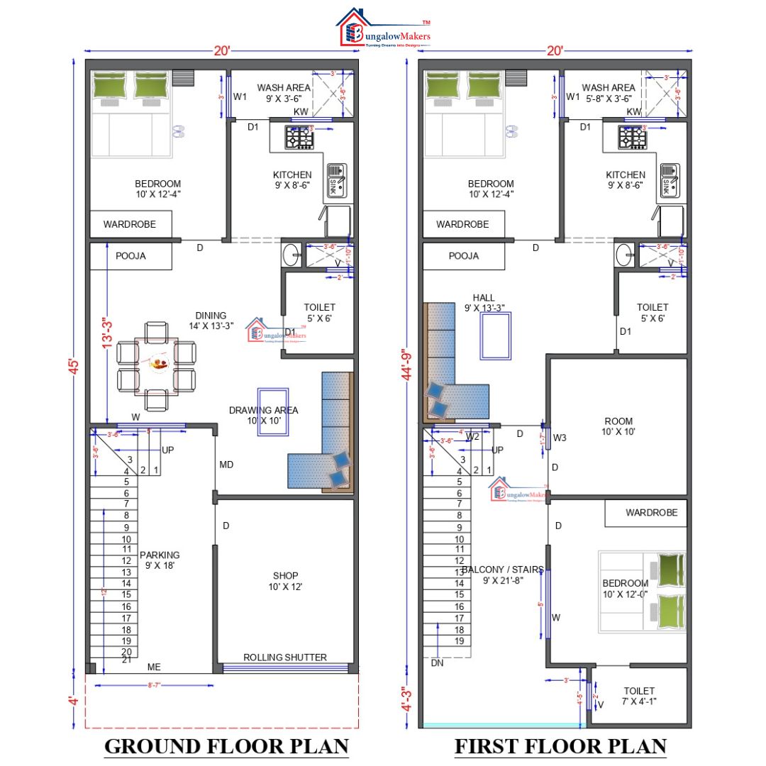 900 sq. ft. House Fl...