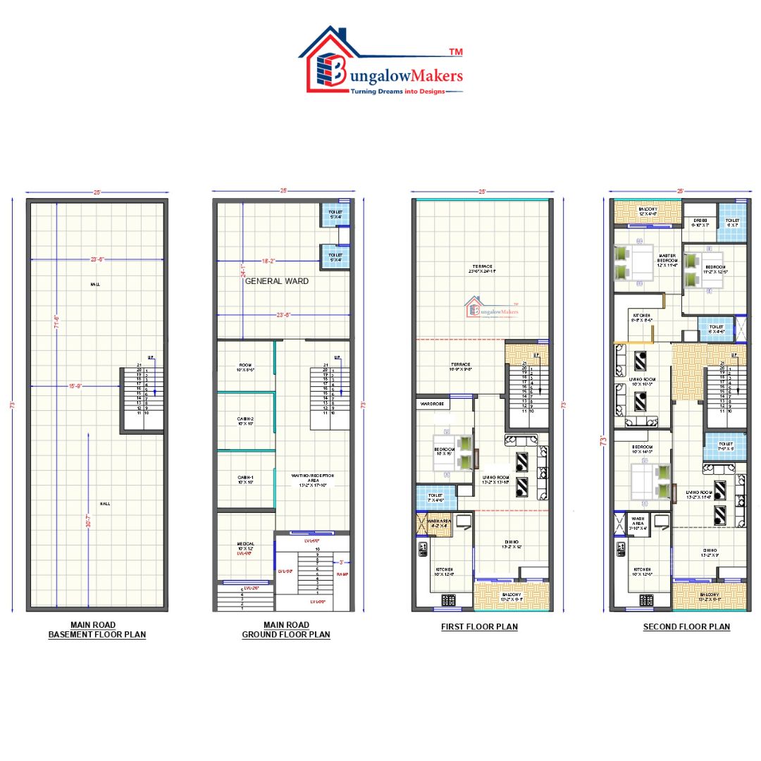 73 X 25 Floor Plan